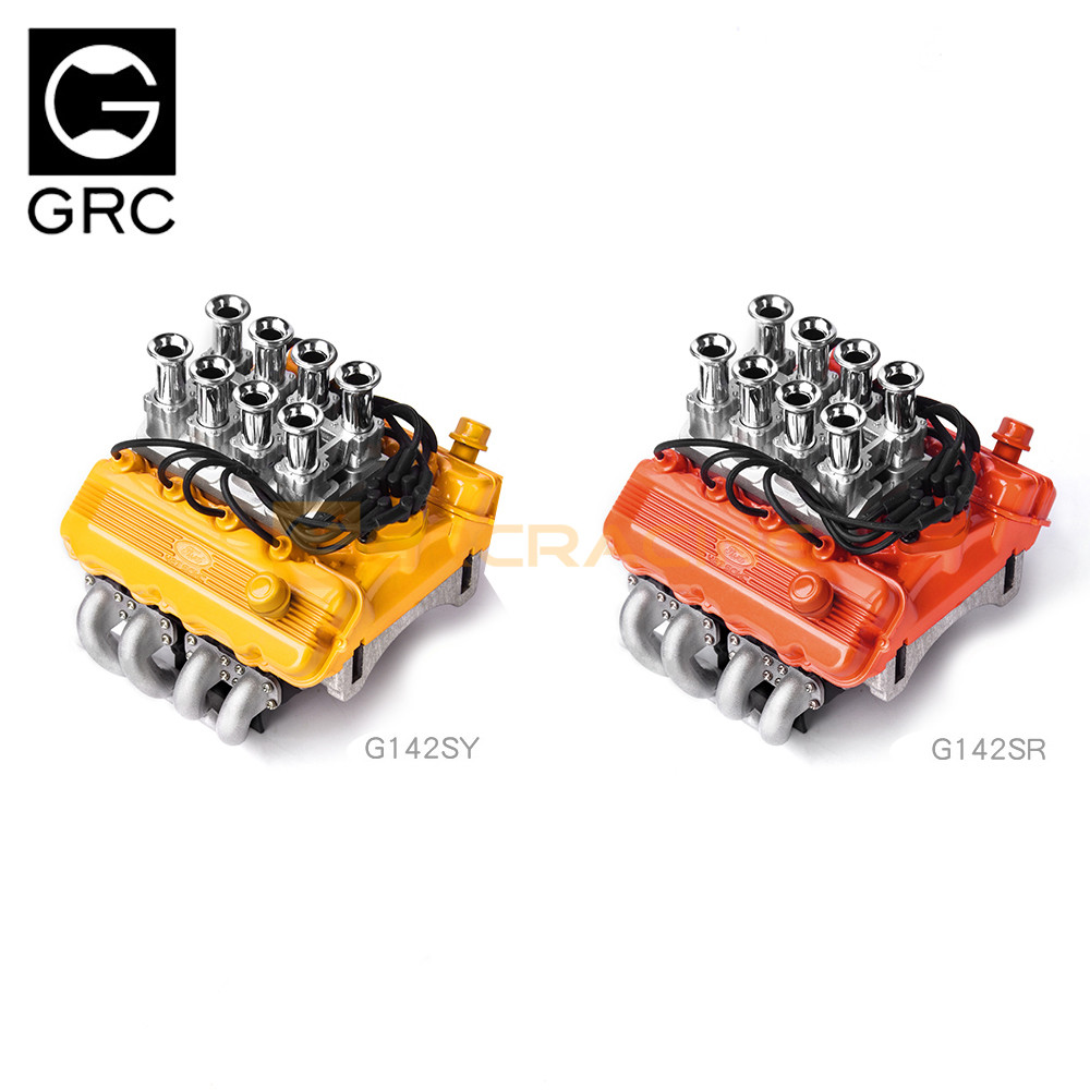 Grc Simulation V8 Engine Cover Fan Radiator FST Style 36mm Motor ...