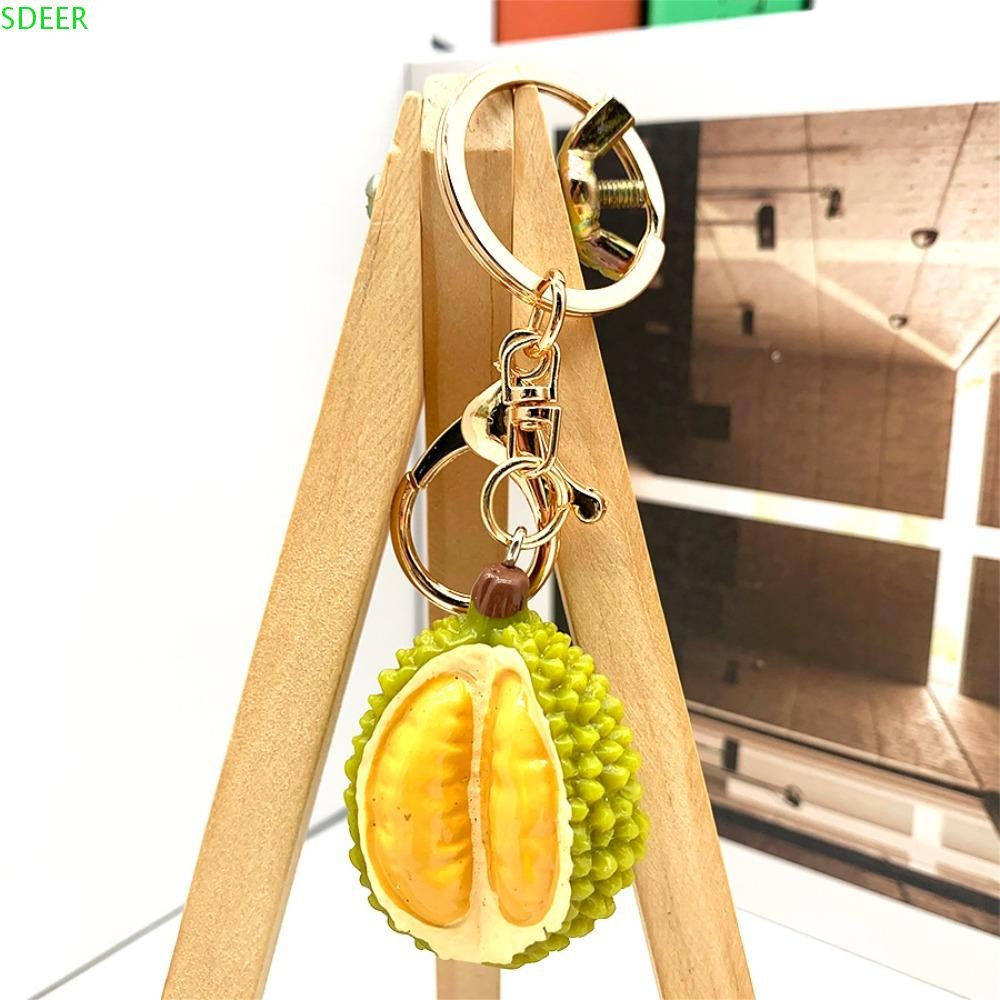 SDEER Simulation Durian Keychain, Trinket Durian Model Creative Durian ...