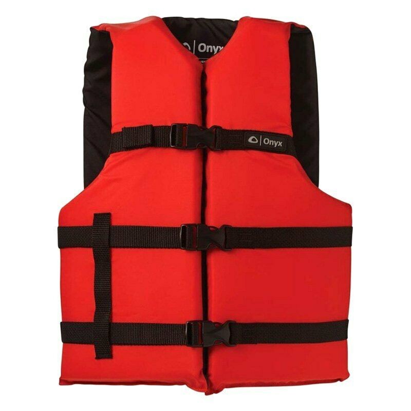 Onyx Nylon Adult Universal Life Jacket Red | Shopee Malaysia