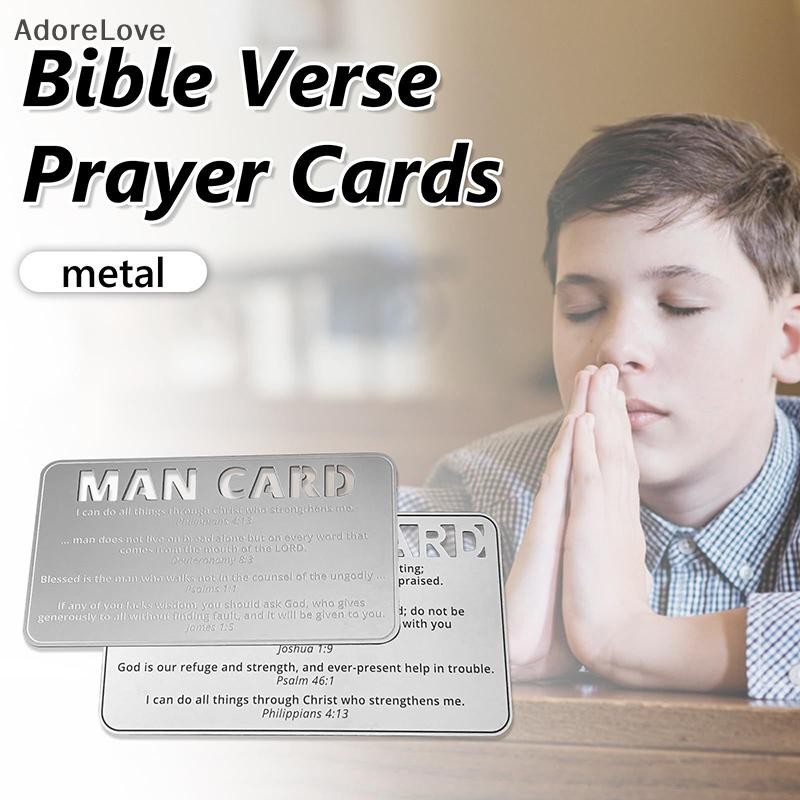ADL Christian Jesus Cross Holy Bible Verse Prayer Cards For Women Men ...