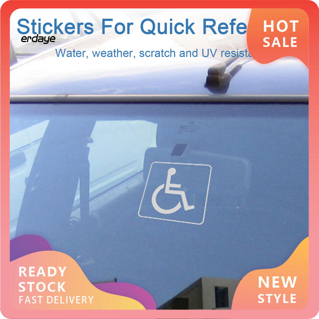 EYD- Clear Content Disability Stickers Stickers for Information Display ...