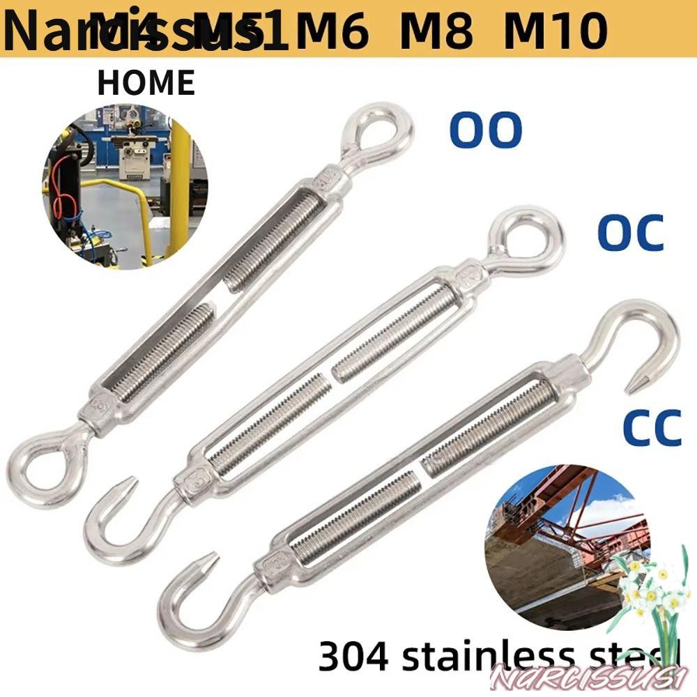 NARCISSUS 1Pcs Wire Rope Tensioner, 304 Stainless Steel Oc Oo Cc Type ...