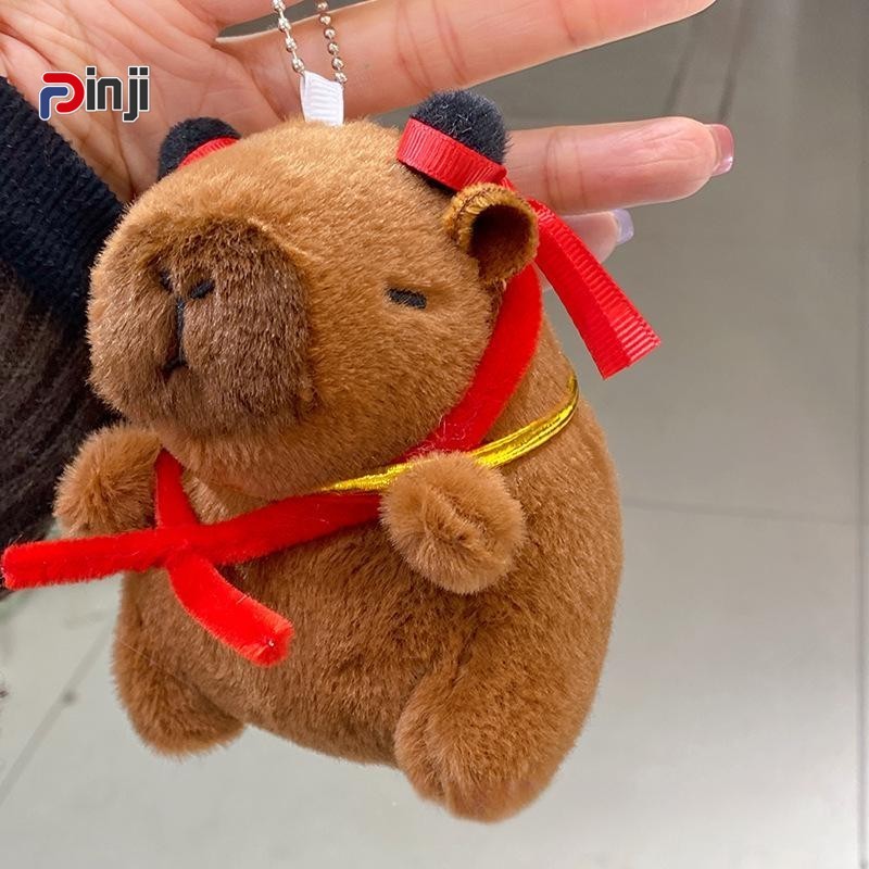 Nezha Capybara Key Chain Plush Cute Nezha Kapibala Keyring Kids Friend ...