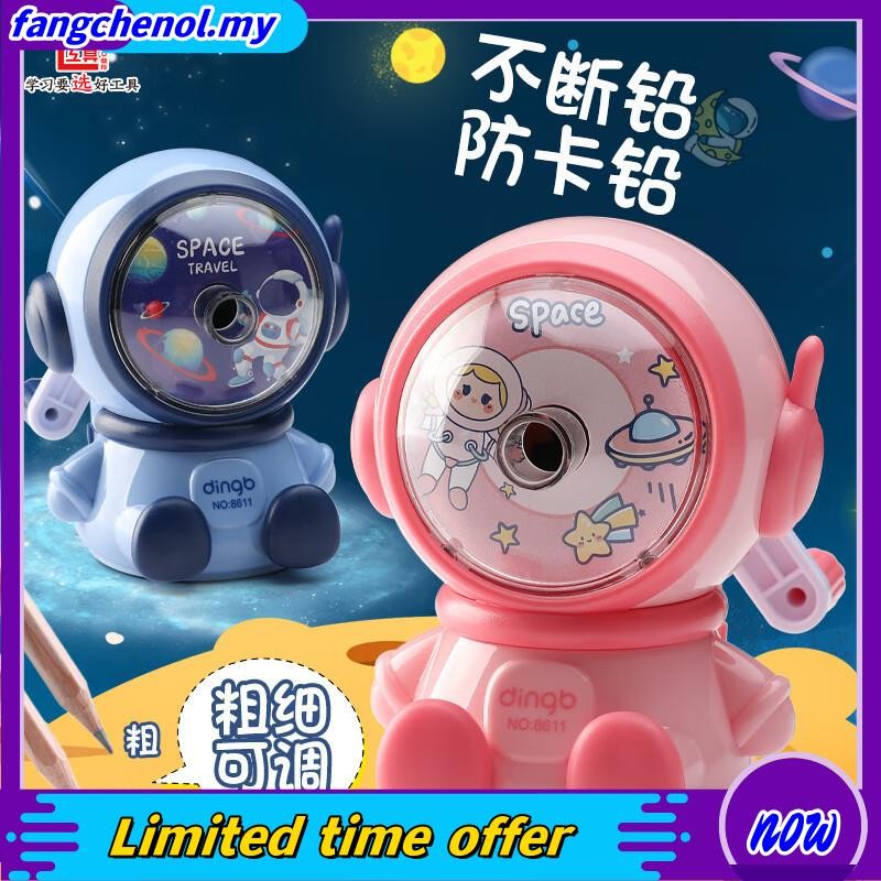 Astronaut Rocket Pencil Sharpener Hand Crank Thickness Adjustable ...