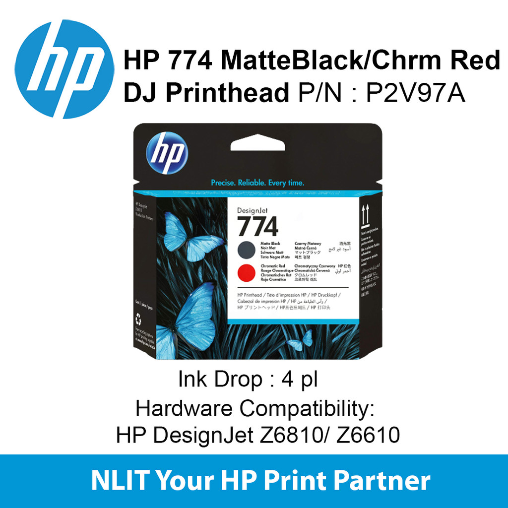 HP 774 Lt Magenta/Lt Cyan Designjet Printhead PH For Printe | Shopee ...