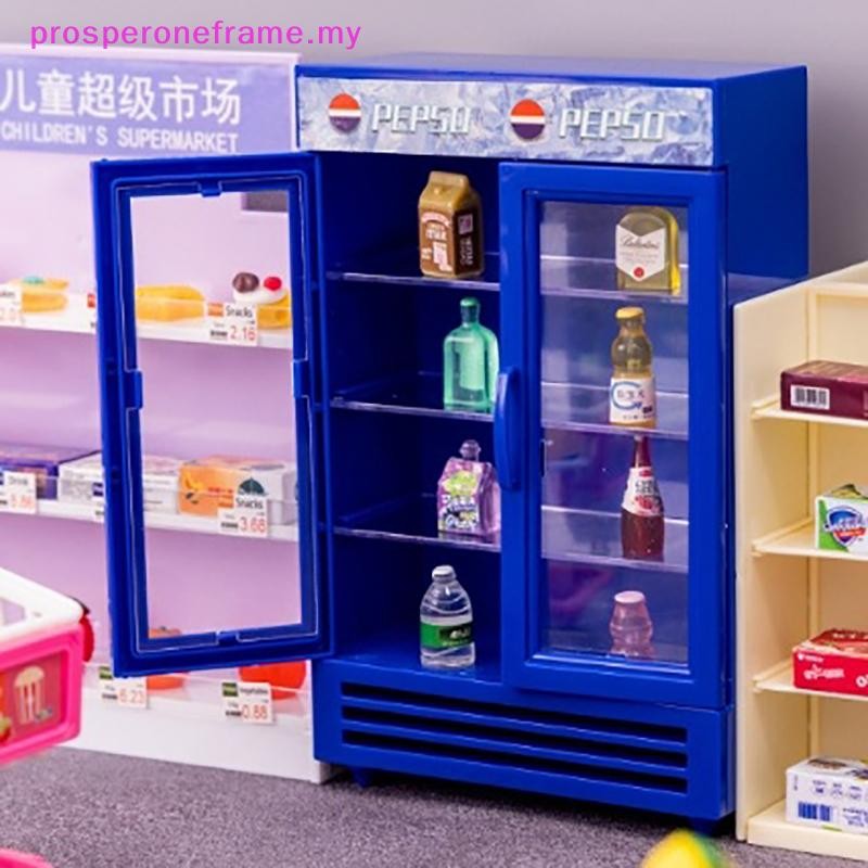 prosperoneframe 1 Piece Freezer Pretend Play Toy 1:12 Doll House Mini ...