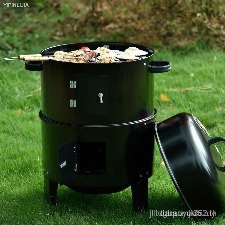 *Ready Stock Outdoor BBQ Grill Detachable 3-in-1 BBQ Barrel On-site BBQ ...