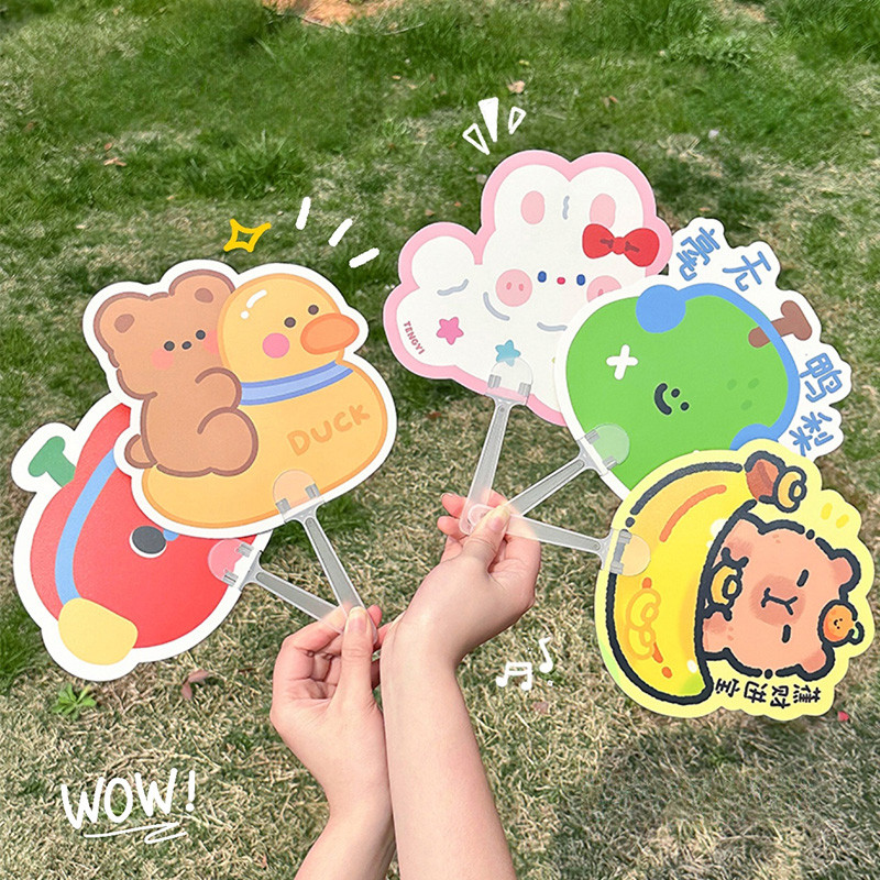 Cartoon Capybara Hand Fan Summer Portable Fan Summer Cooling Supplies ...