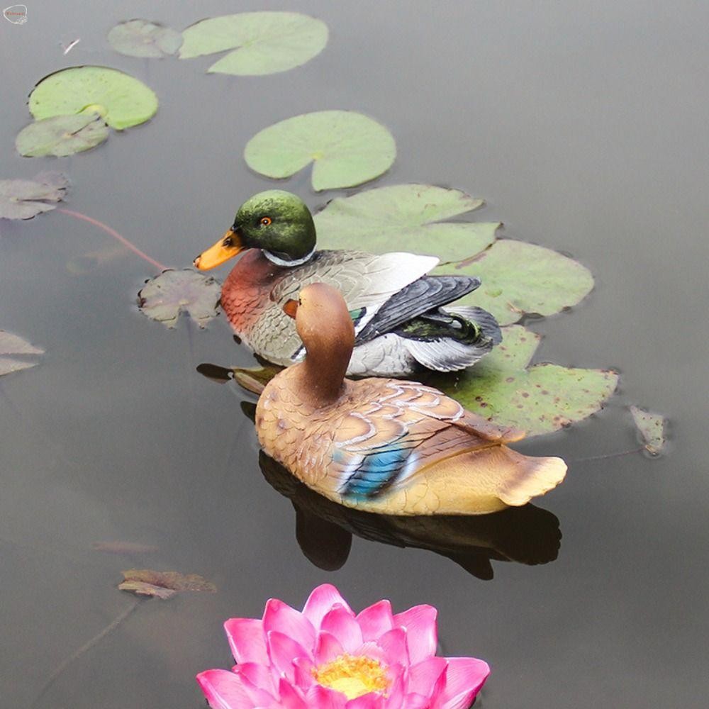MXBEAUTY Artificial Mandarin Duck Statue, Realistic Not Fade Swan ...