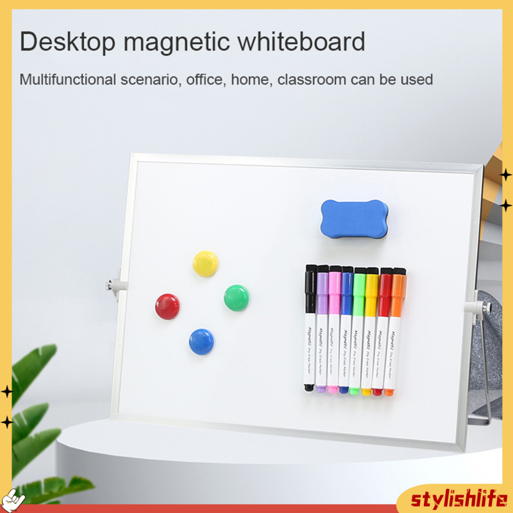 [stylishlife] Aluminum Alloy Frame Whiteboard Magnetic Desktop ...