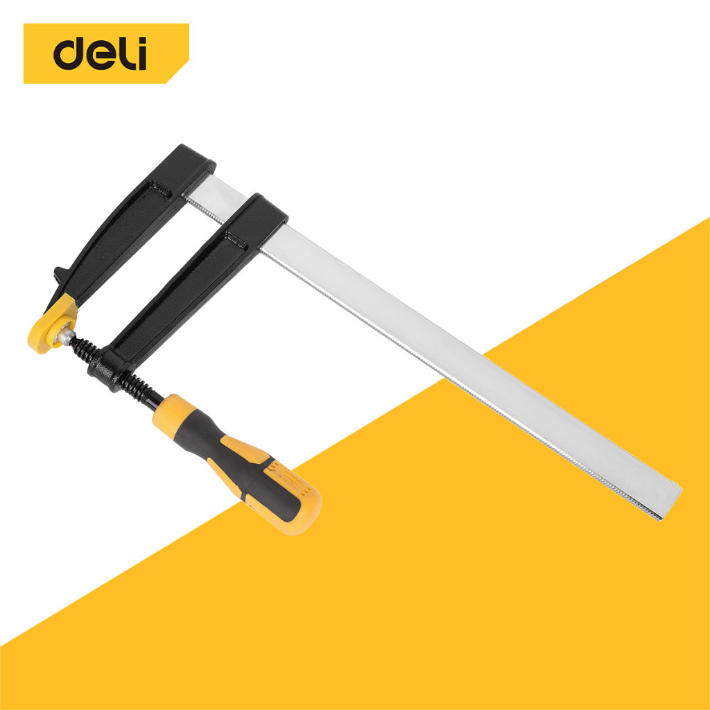 Deli Clamping Size Adjustable Wood Clamp F-Shape Fast Sliding Workpiece ...