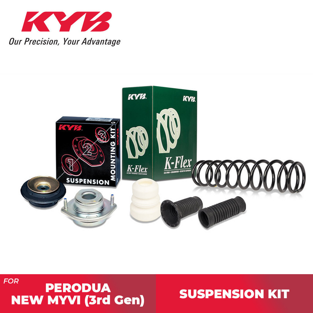 Kayaba Suspension Kit (Coil Spring, Strut Mounting & Protection Kit ...