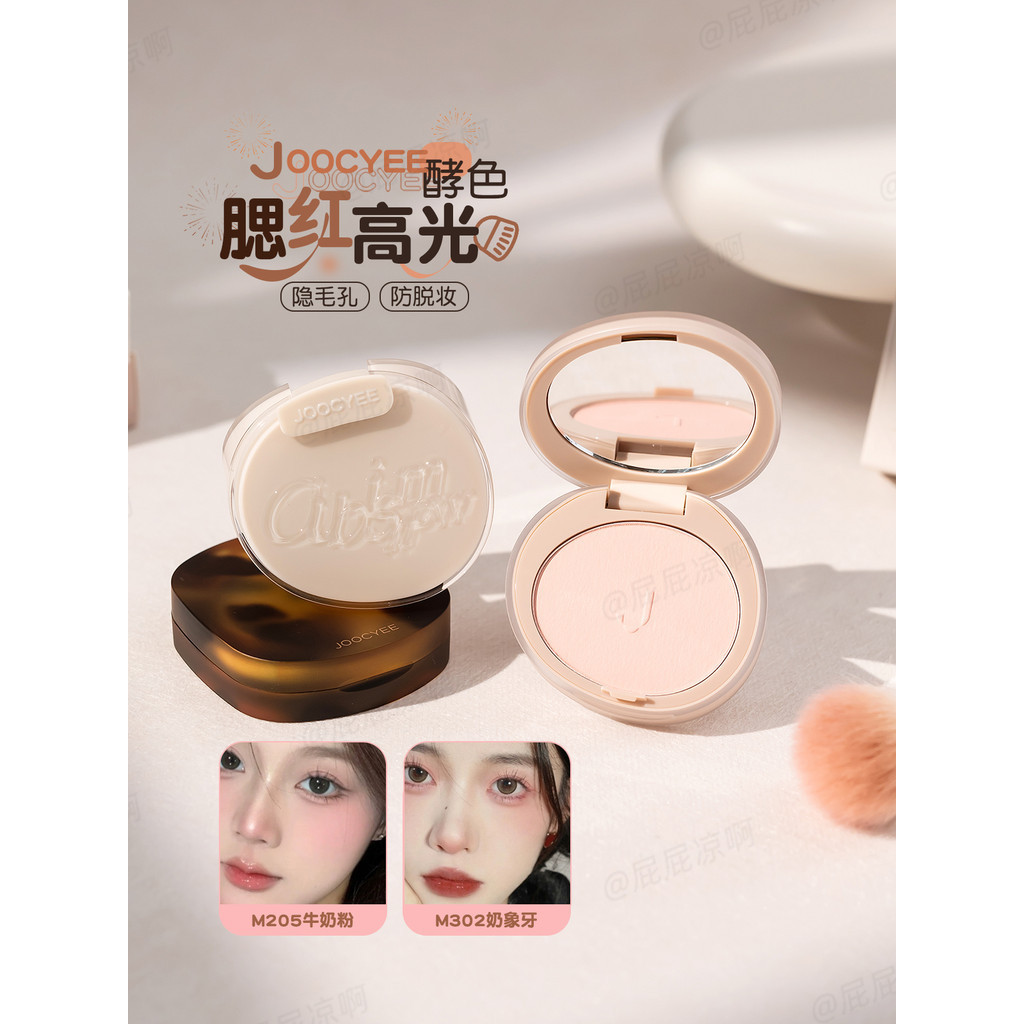 Joocyee Fermented Color Powder Blush Shell Amber Matte High Light ...