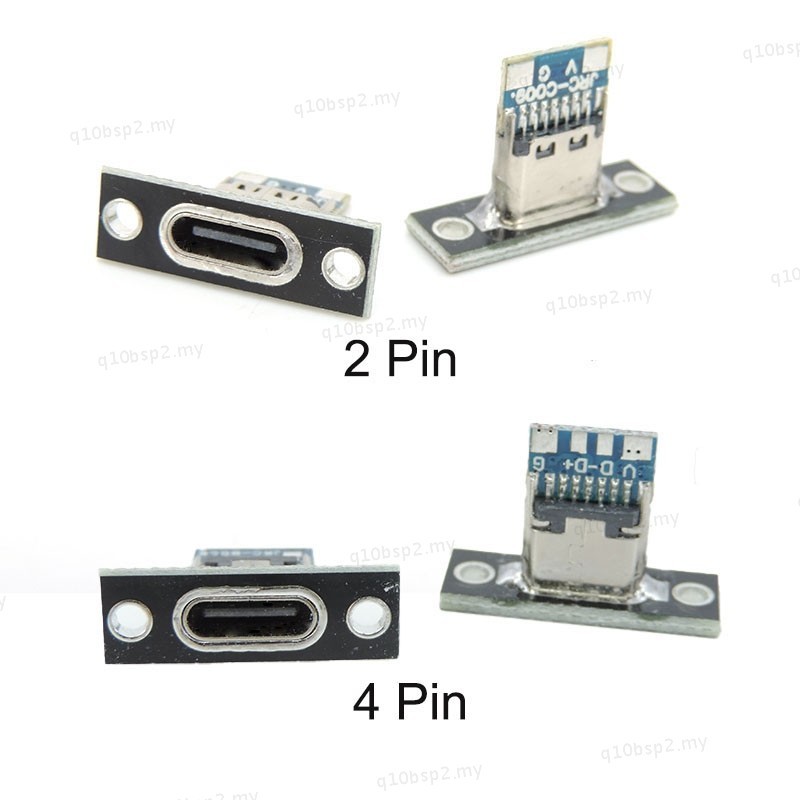 2Pin 4Pin Type-C USB Jack 3.1 Type-C type c Female Connector Jack ...