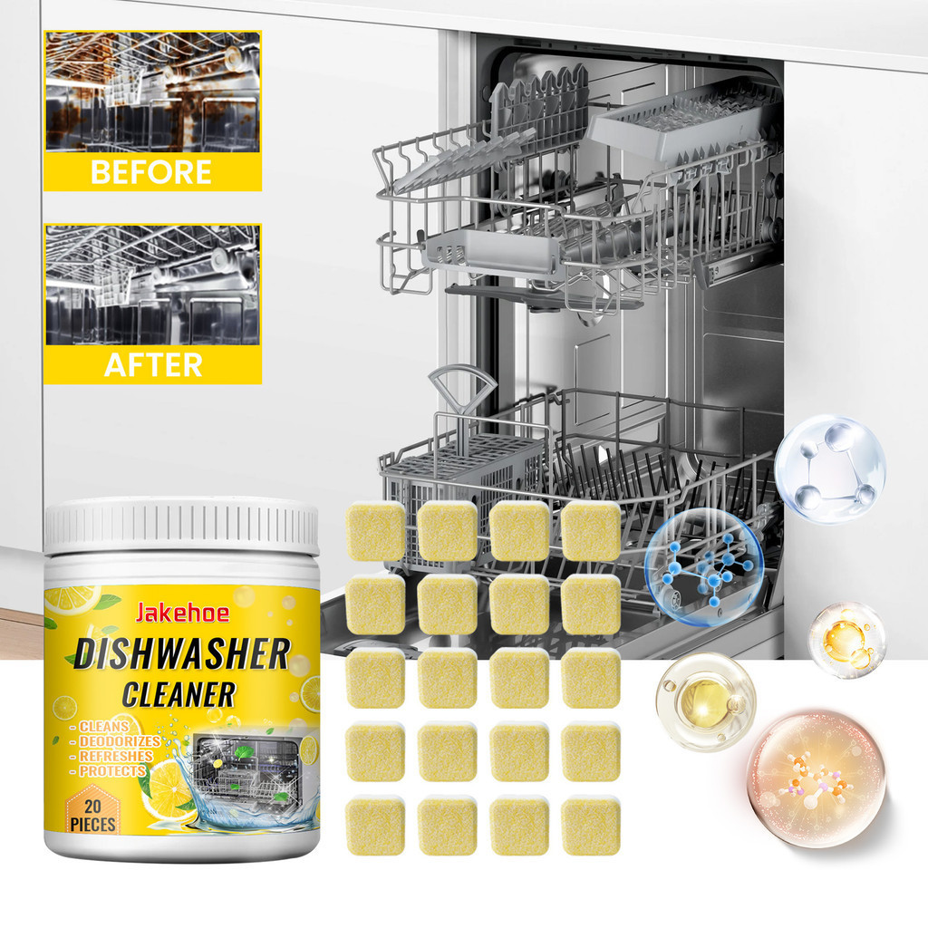 [Choice] 20 - Tablet Pack Dishwasher Cleaning Effervescent Tablets ...