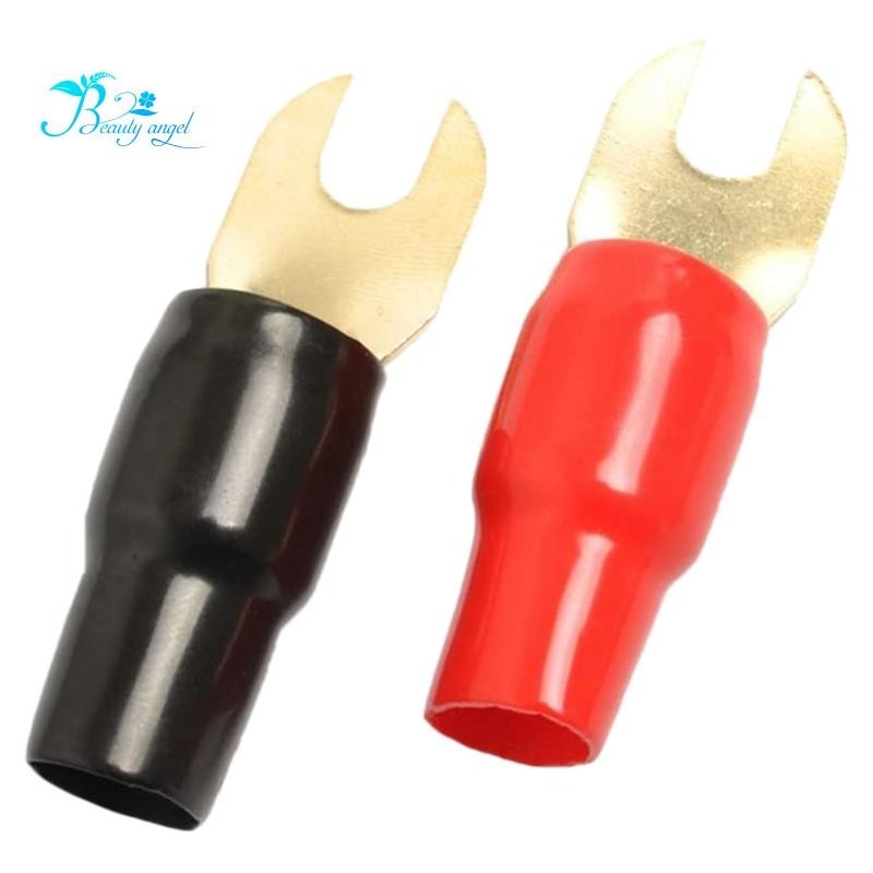 1 Pair Electrical Connectors Crimp,Fork Brass Terminal Crimp Quick ...