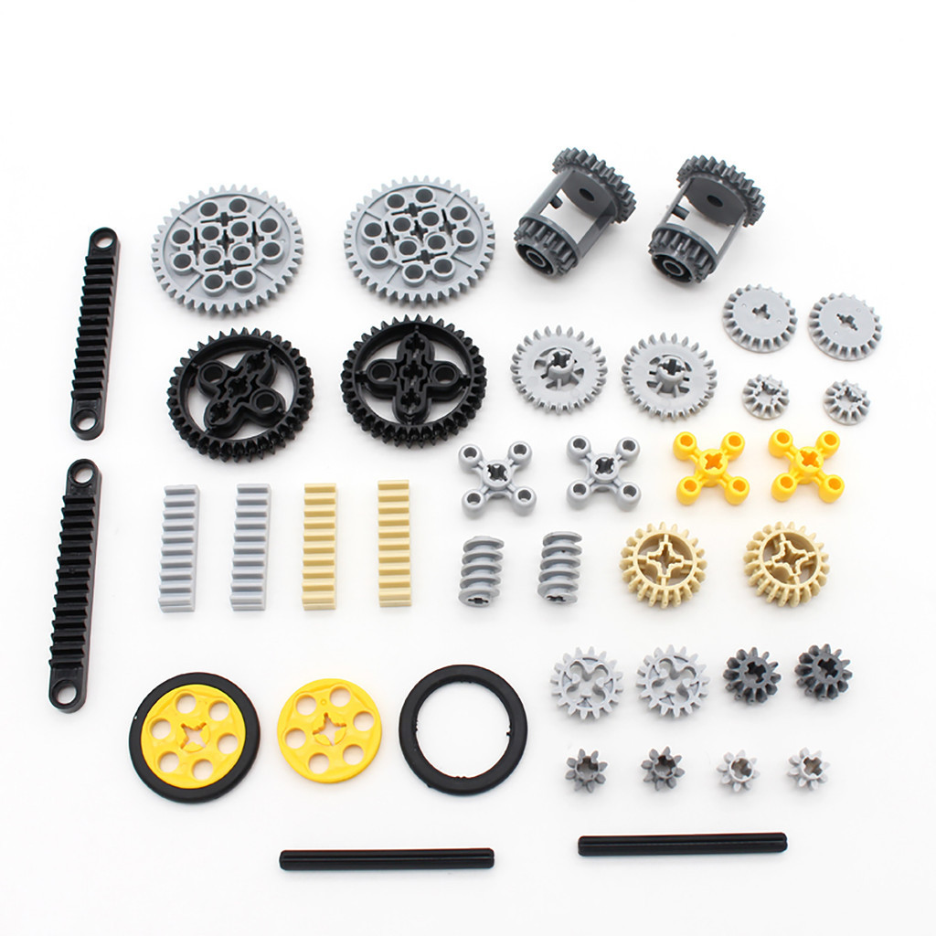 Technic MOC High-Tech Parts Bulk Gear Cross Axle Pin Conector Car Beam ...