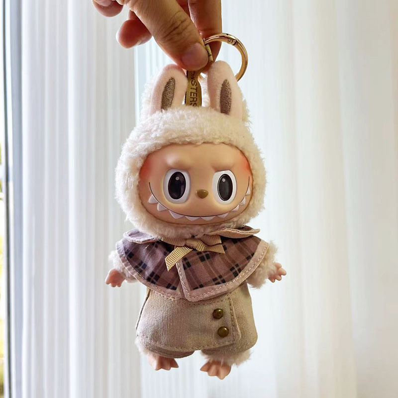 2024 New Style 17cm Labubu Clothes Cake Jumpsuit Set Golden Crown ...