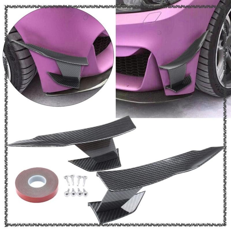 [MCA] Car Front Bumper Lip Splitter Fins Body Spoiler Canards Chin Car ...