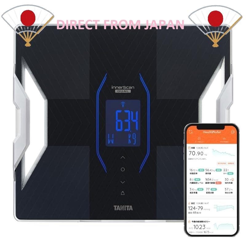 Tanita Body Composition Monitor Smartphone Japanese Black RD-912 BK ...