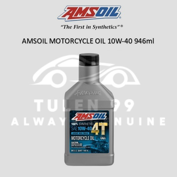 Amsoil 4T Performance Motorcycle 10w40 Fully Synthetic Engine Oil 946ml ...