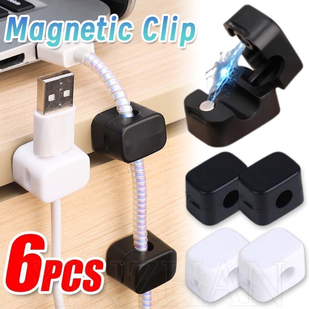6PCS Wire Holder Keeper - Magnet Cable Organizer - For Home, Office ...