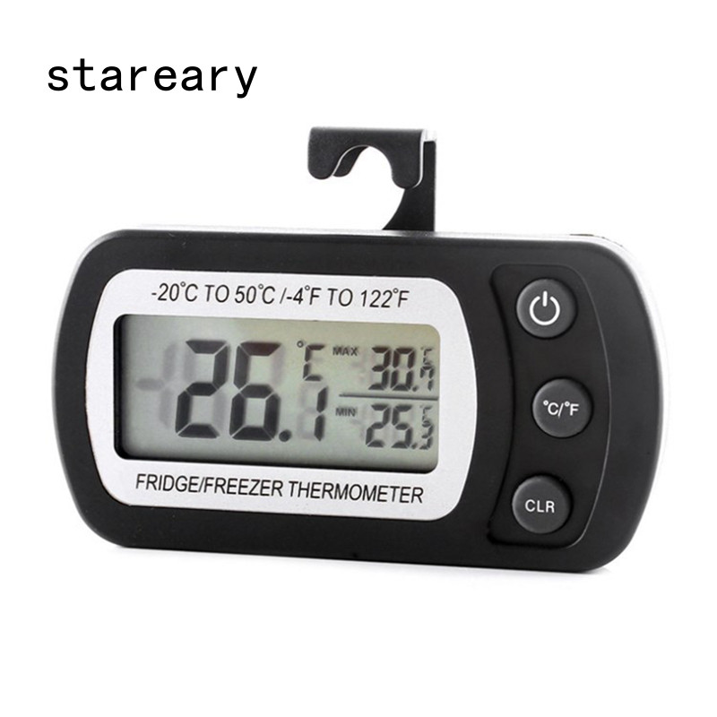 SY LCD Fridge Freezer Digital Thermometer Wireless Indoor Thermometer ...