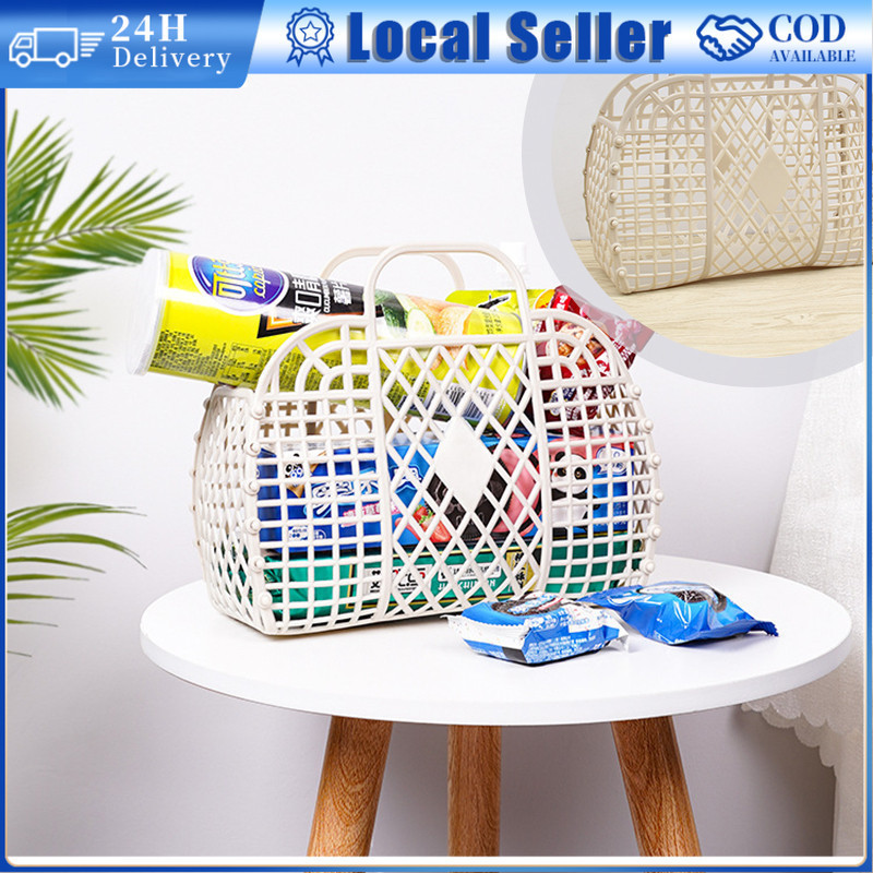Plastic Bath Basket in Household Hollow Sundry Storage Detachable and ...