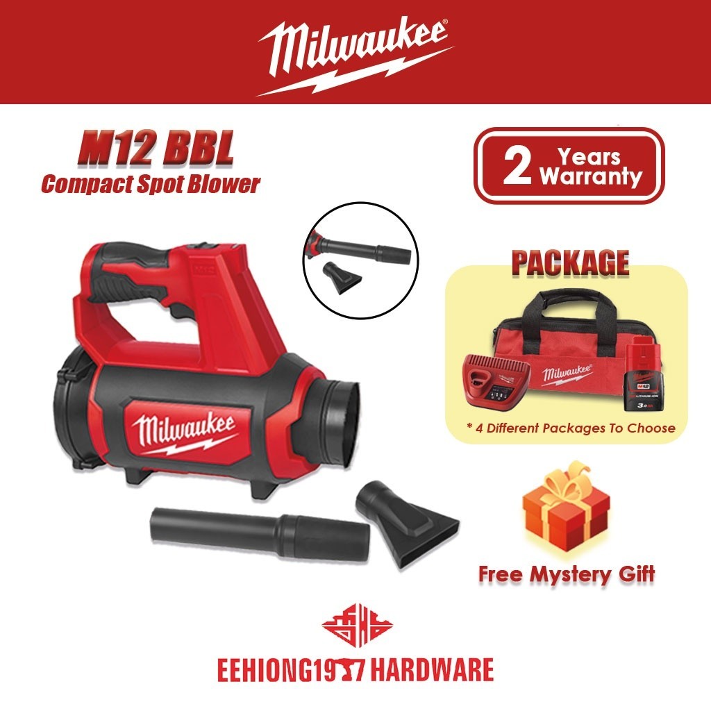 MILWAUKEE M12 BBL Cordless Brushed Blower Cordless Blower Mini Blower ...