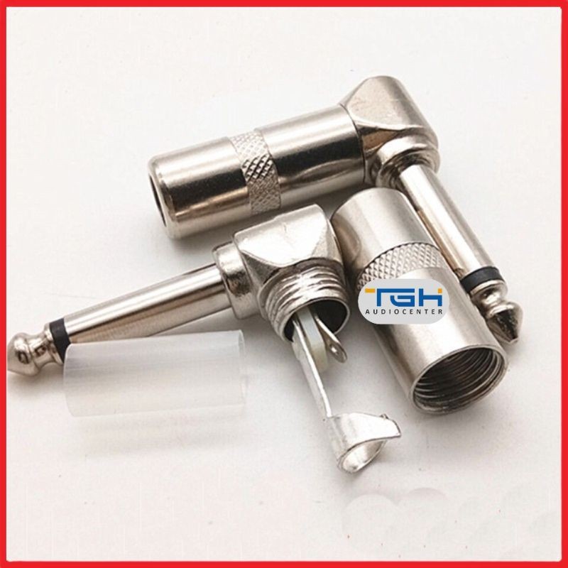 6mm curved Jack (6.35mm) mono 2 pins (Price is for 1 piece) | Shopee ...