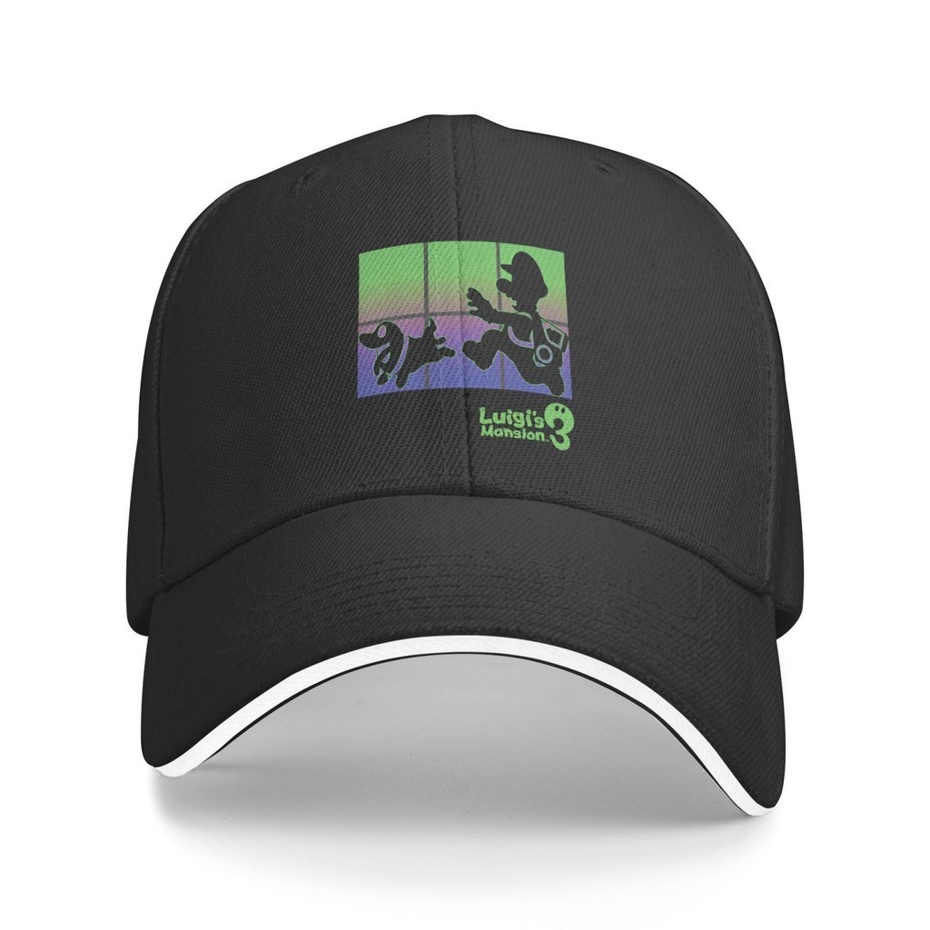 Luigis Mansion 3 Luigi And Polterpup Silhouette Custom Design Baseball ...