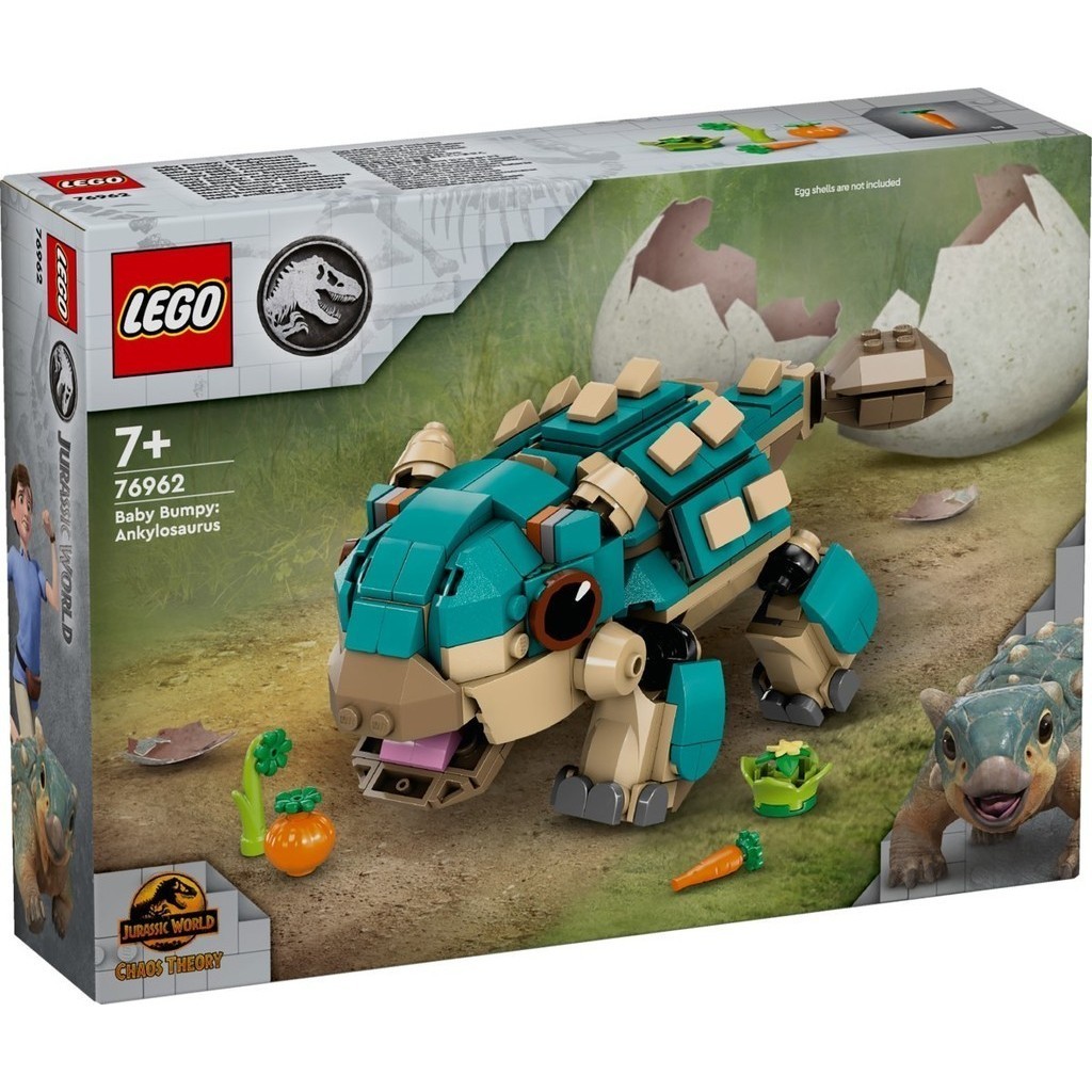 LEGO 76962 Jurassic World Baby Bumpy: Ankylosaurus Building Toy Set ...