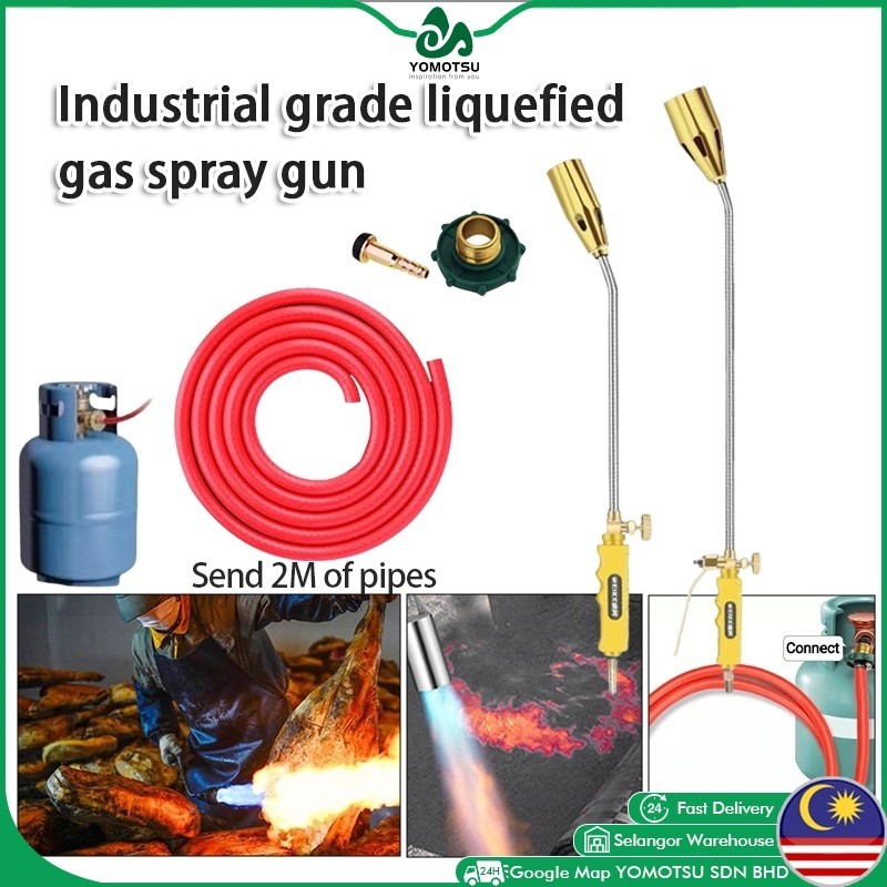 Liquefied Gas Blowtorch Piezo Ignition Sprayer Gas Spray Gun Flame ...