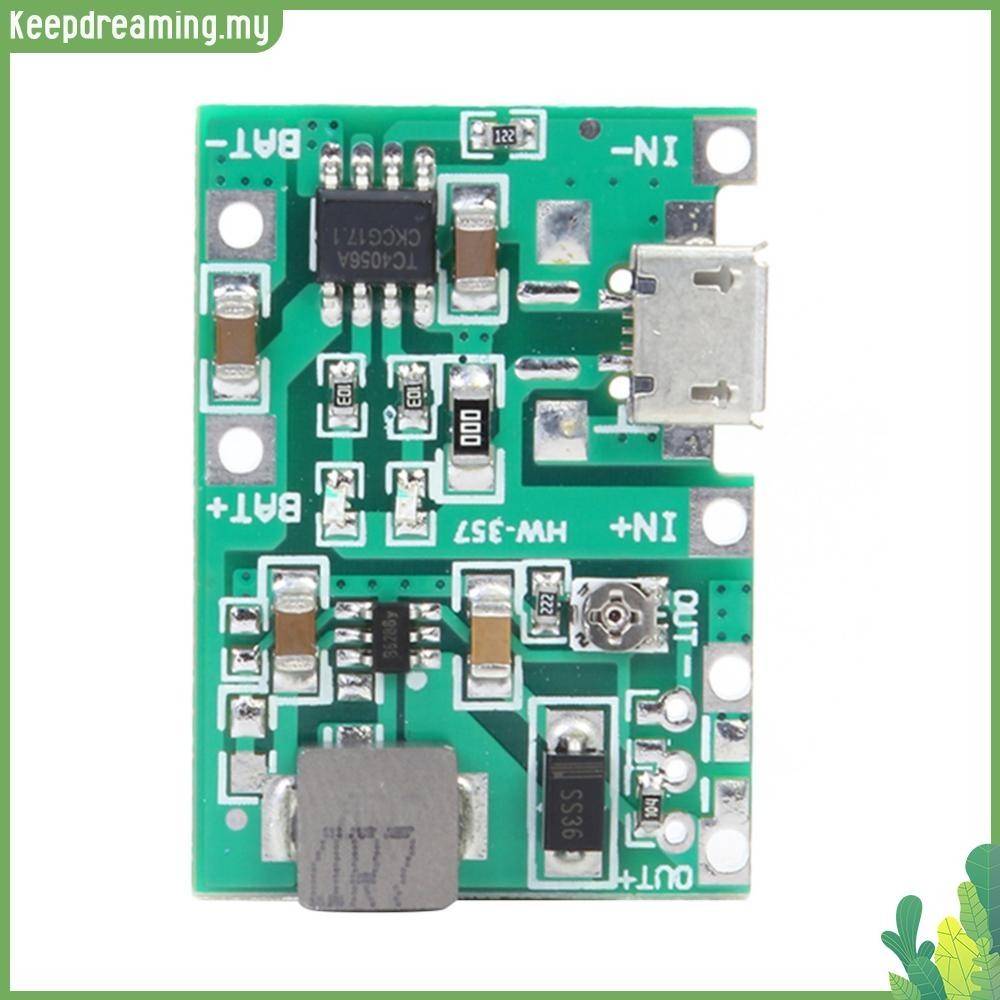 keepdreaming 1/2PCS 3.7V 9V 5V Modified Adjustable Step-Up 18650 Li-ion ...