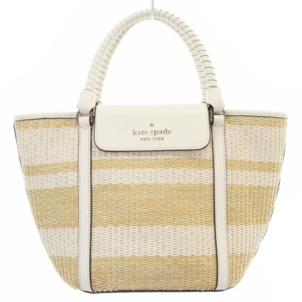 Kate Spade basket bag handbag logo switch white beige | Shopee Malaysia