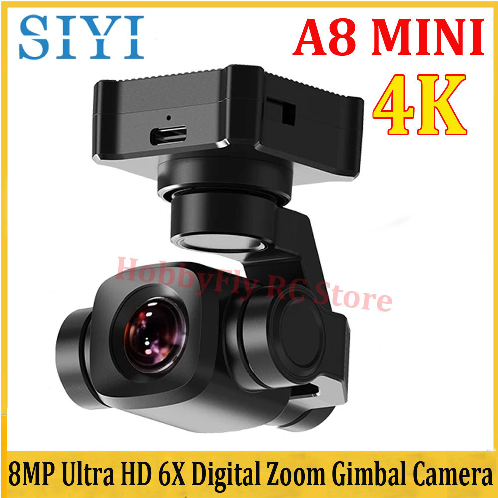 SIYI A8 mini 4K 8MP Ultra HD 6X Digital Zoom Gimbal Camera with 1/1.7 ...