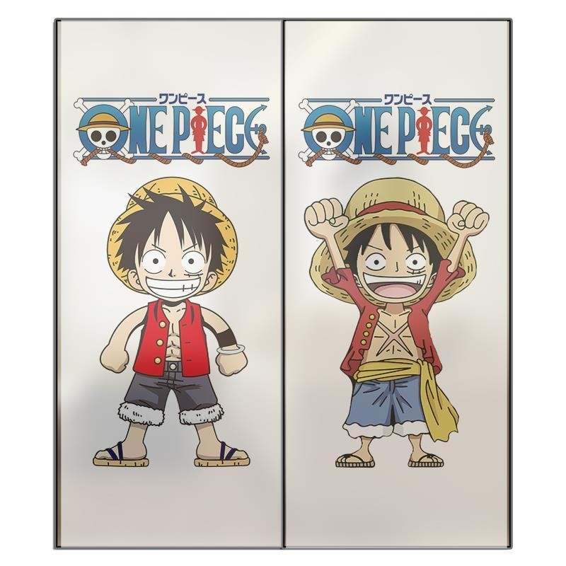 One Piece Cartoon Anime Luffy Bedroom Window Sliding Sliding Door ...