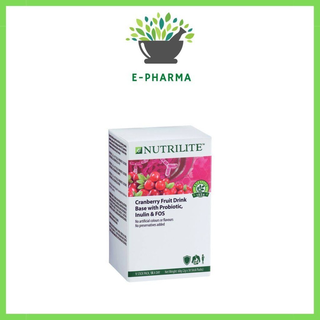 Nutrilite Cranberry Fruit Drink Base With Probiotic, Inulin & FOS 2g ...
