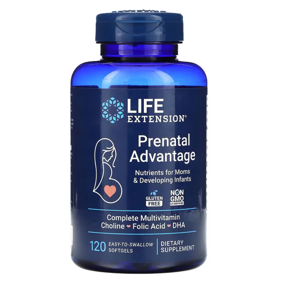 Life Extension, Prenatal Advantage, 120 Easy-To-Swallow Softgels ...