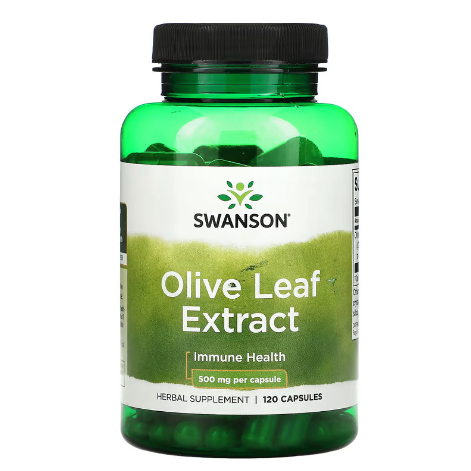 Swanson Olive Leaf Extract 500mg 60 Capsules 120 Capsules Olive