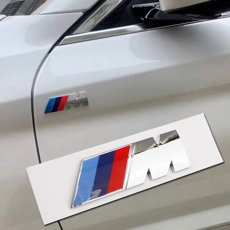 1P ABS Car Side Fender Emblem Badge Sticker For BMW M M1 M2 M3 M4 M5 M6 ...