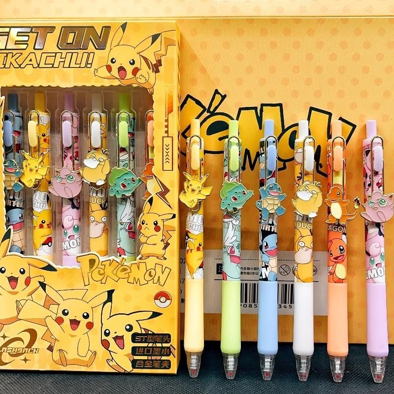 Pikachu Press Gel Pen High-value Cartoon Ballpoint Pen Good-looking ...