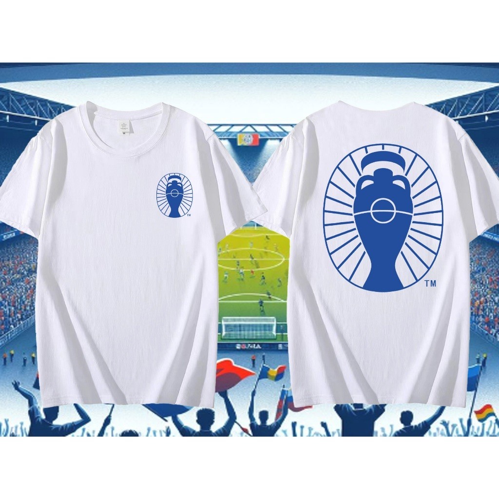 2024 UEFA European Cup Football Match T-Shirt EURO 2024 Cotton 1 ...