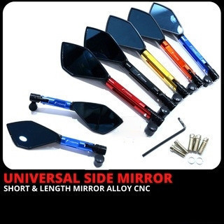 UNIVERSAL SIDE MIRROR ALLOY CNC MOTORCYCLE CERMIN SISI MOTOR YAMAHA LC ...