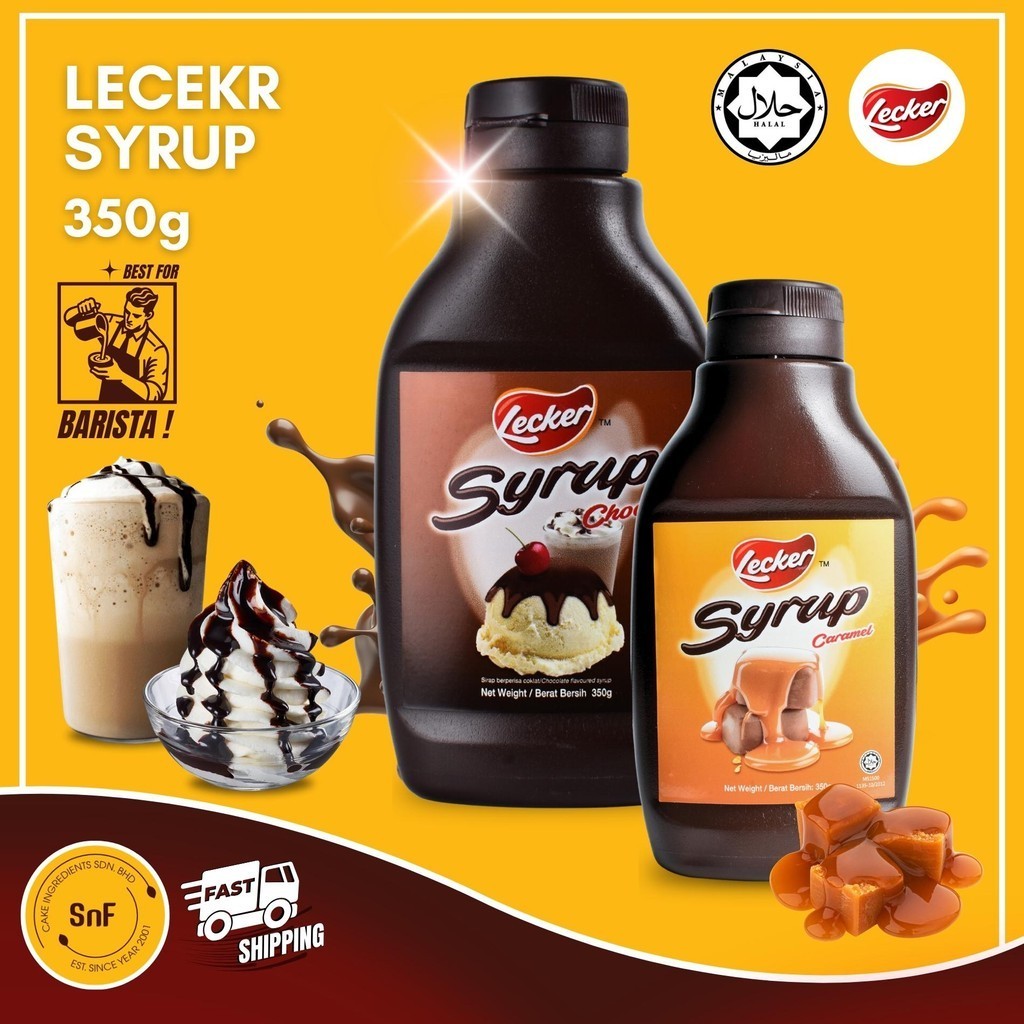 Lecker Chocolate Syrup Caramel Sauce Coffee Drizzle Sos Coklat karamel ...
