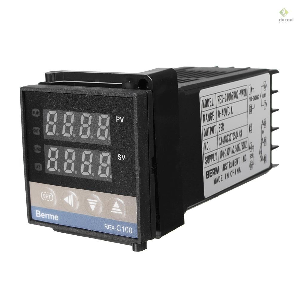 Digital LCD PID REX-C100 Temperature Controller Set + K Thermocouple ...