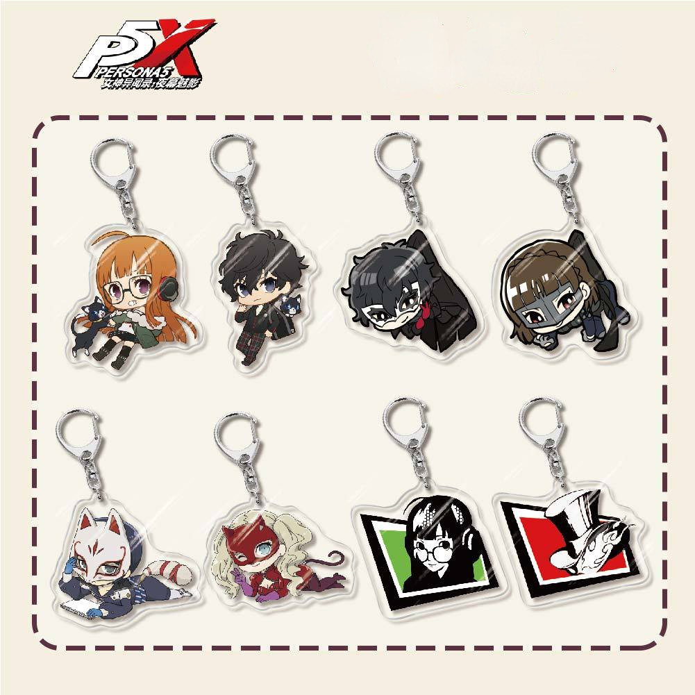 [Persona 5] Acrylic Keychain & Cellphone strap full Acrylic anime ...