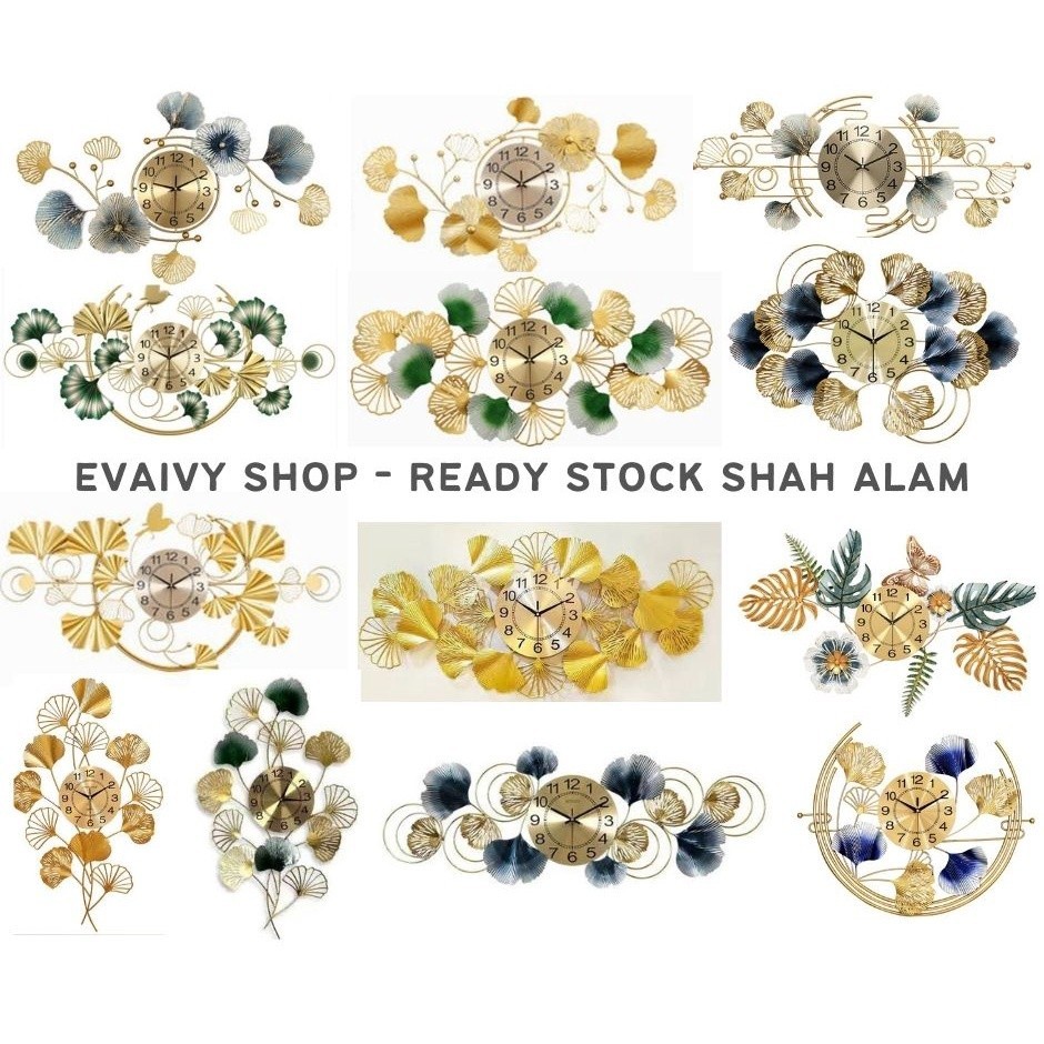 READYSTOCK Jam Dinding Besar Jam Hiasan Dinding Moden Jam Hiasan Ruang ...