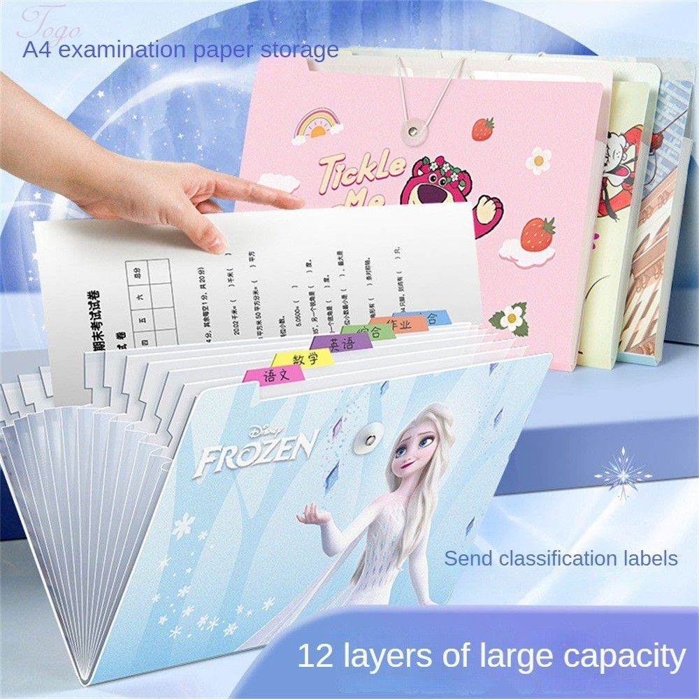 12 Grids Paper Folder Large Capacity Expanding File Folder Portable ...