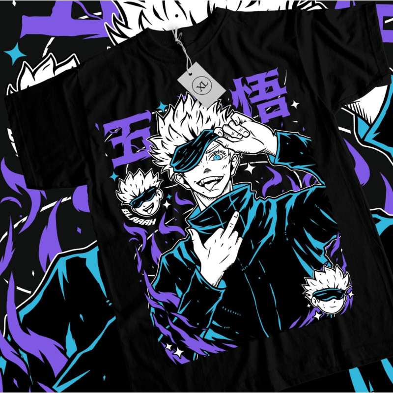 Gojo Satoru T-shirt jujutsu Kaisen Sukuna meumi itadori horror shirt ...